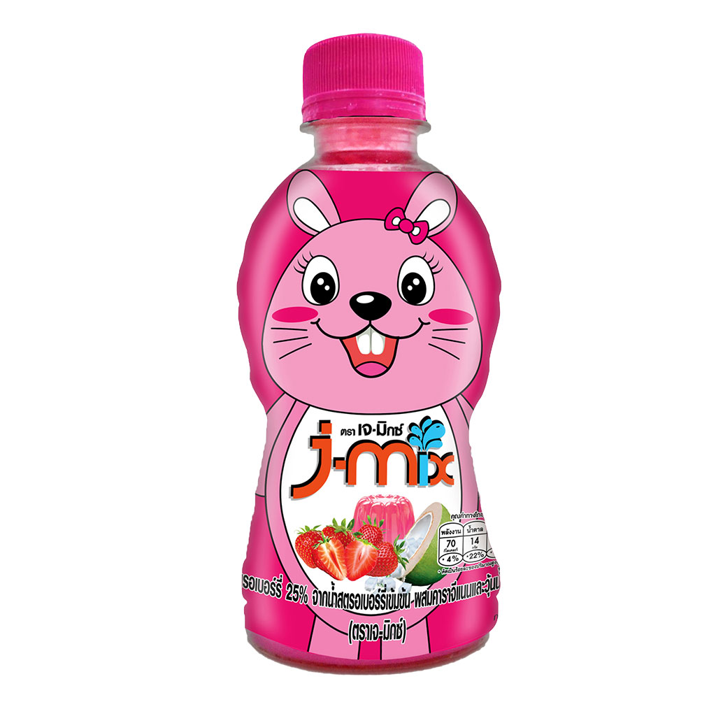 เจมิกซ์ J-Mix เยลลี่ผสมวุ้นมะพร้าว รสสตรอเบอร์รี่ 270 ml – บริษัท ...